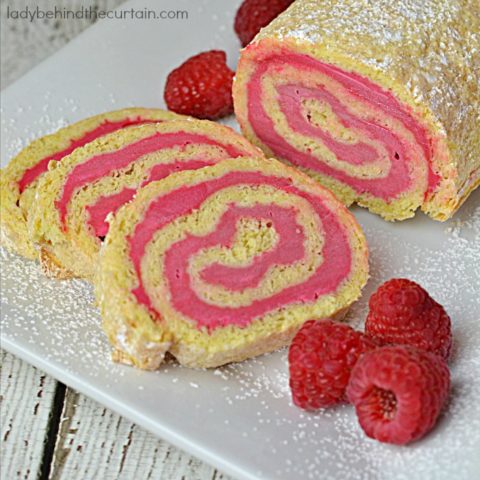 Raspberry Swirl Bundt Cake
