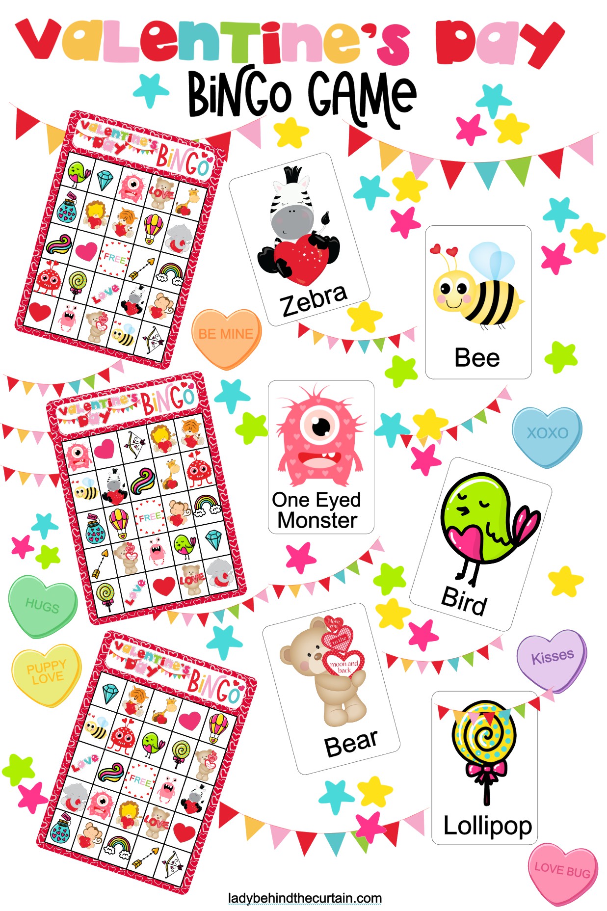 Indoor Valentine's Day Games and Free Activity Sheets