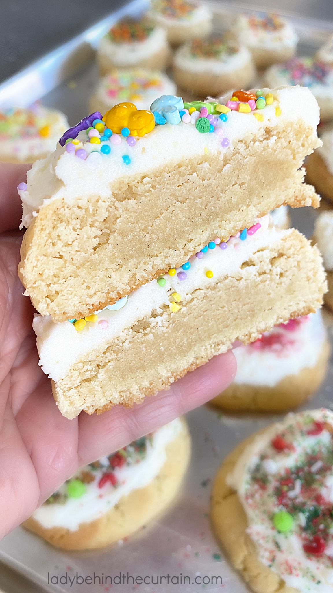 Large Thick Bakery Size Sugar Cookies Recipe