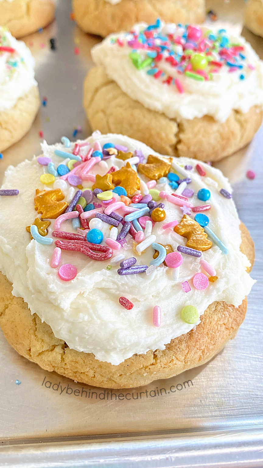 Large Thick Bakery Size Sugar Cookies Recipe