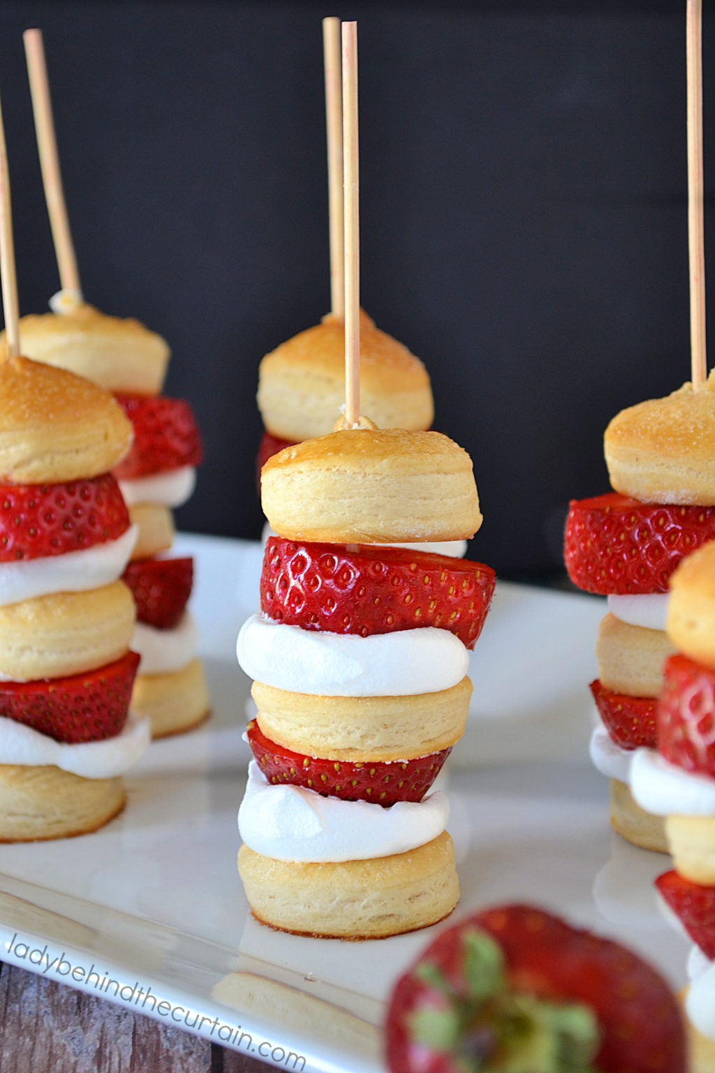 Semi Homemade Strawberry Shortcake Kebobs + Video