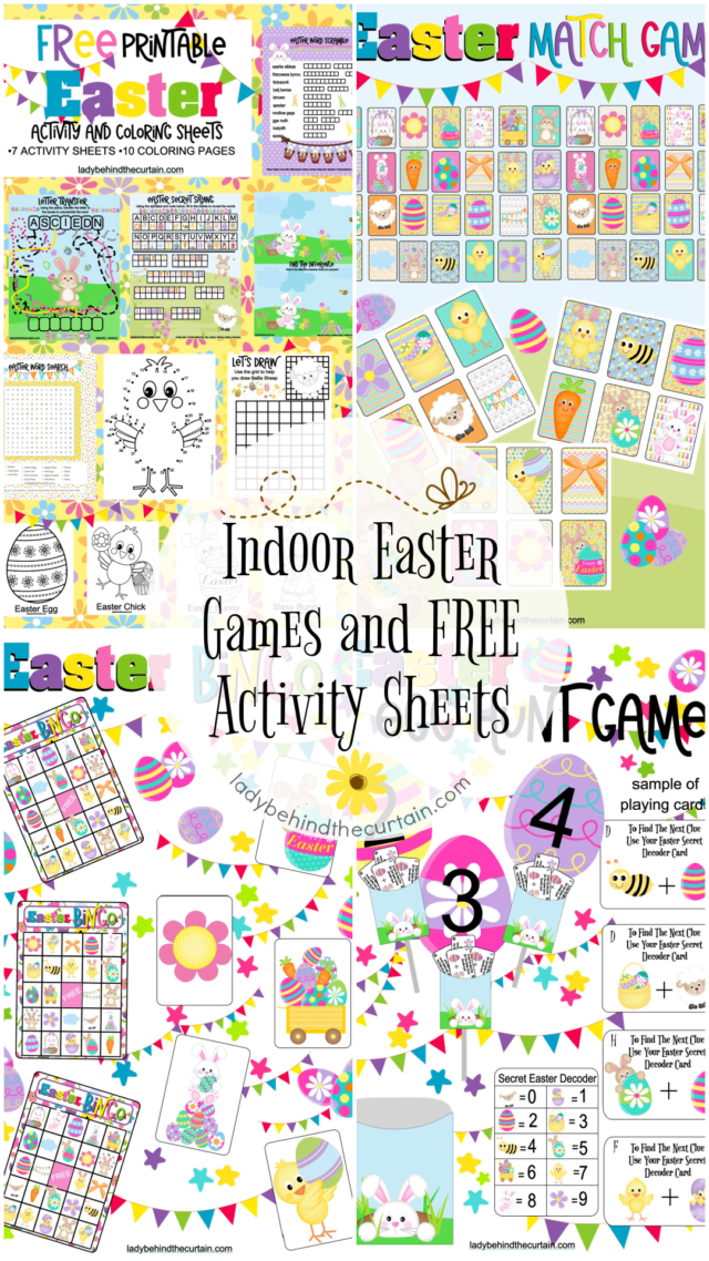 Easter Games and Free Activity Sheets