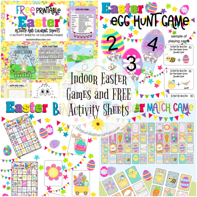 Easter Games and Free Activity Sheets
