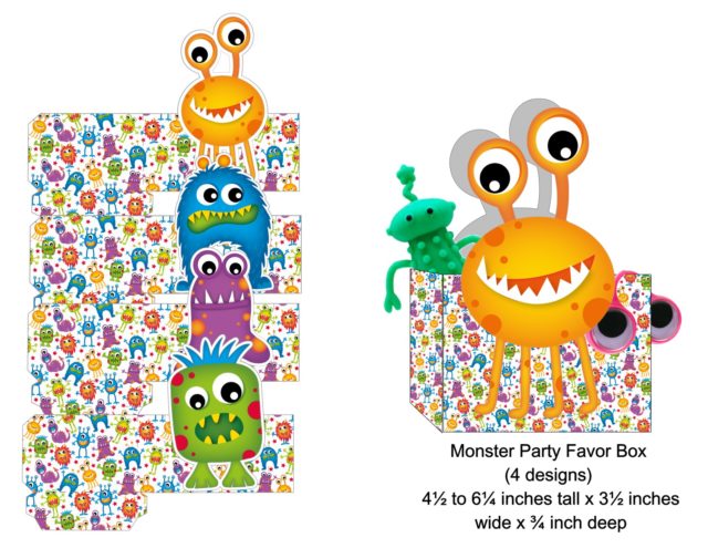 Cartoon Monster Party FREE Printable Collection