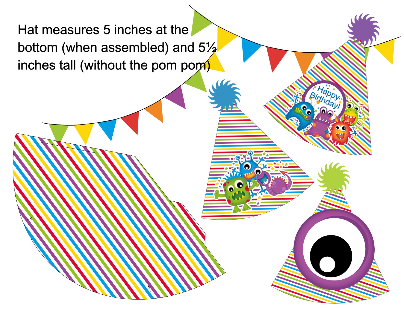 Cartoon Monster Party FREE Printable Collection