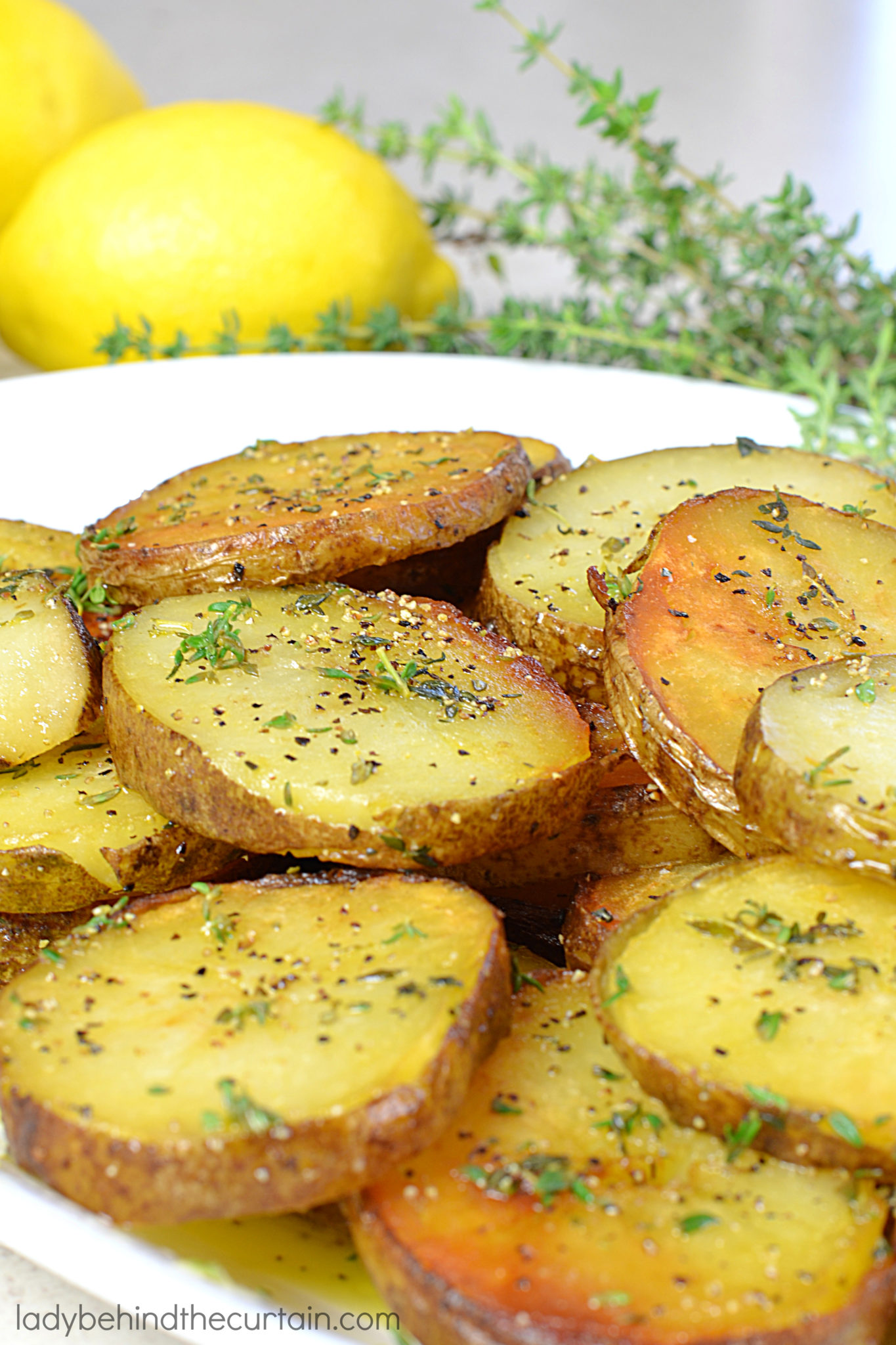 Leftover Baked Potato-Lemon and Thyme Fried Potatoes