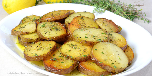 Leftover Baked Potato-Lemon and Thyme Fried Potatoes