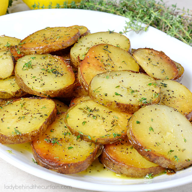 Leftover Baked Potato-Lemon and Thyme Fried Potatoes