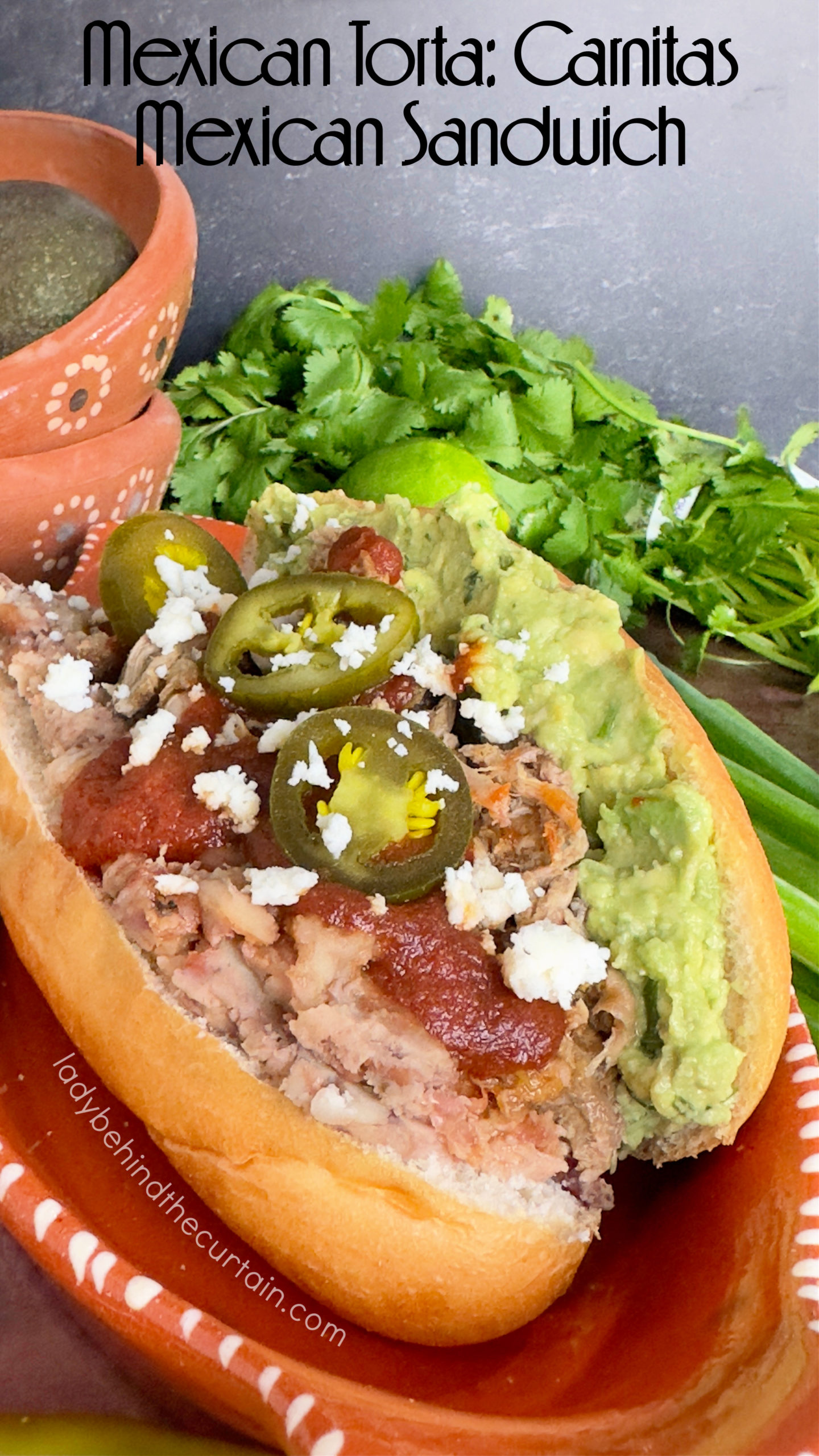 Mexican Torta: Carnitas Mexican Sandwich
