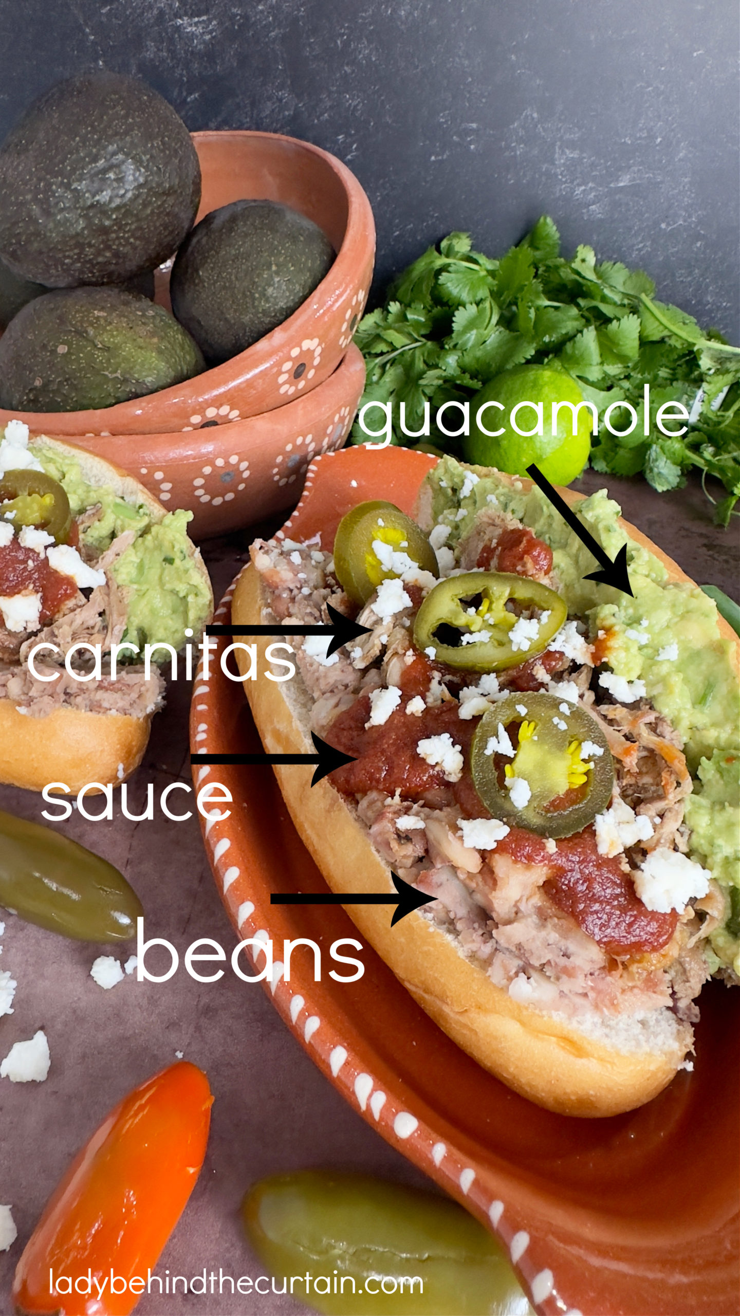 Mexican Torta: Carnitas Mexican Sandwich