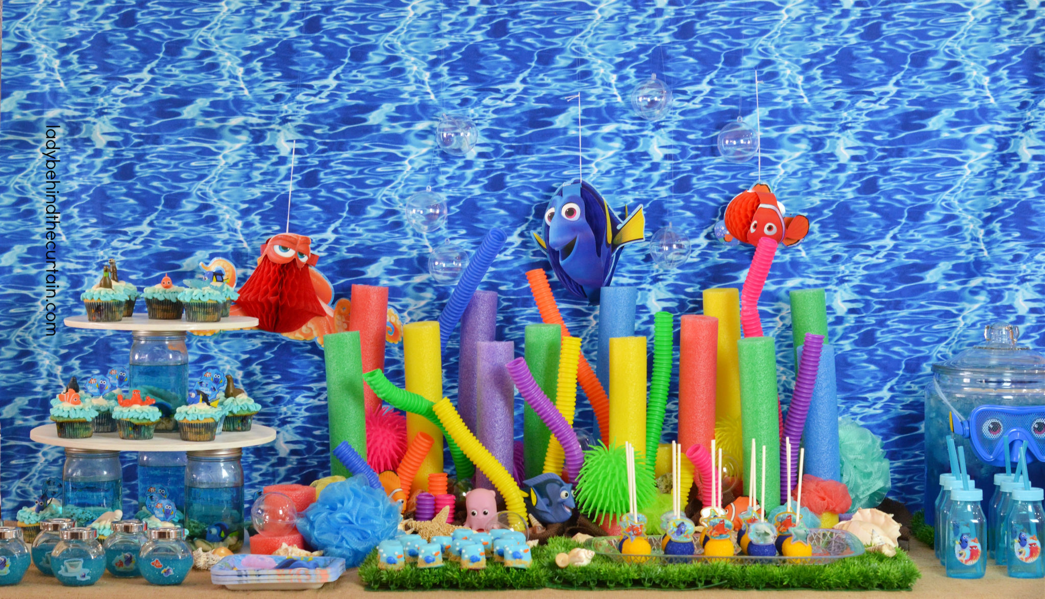 Finding Dory Pool Noodle Coral Reef Party Centerpiece