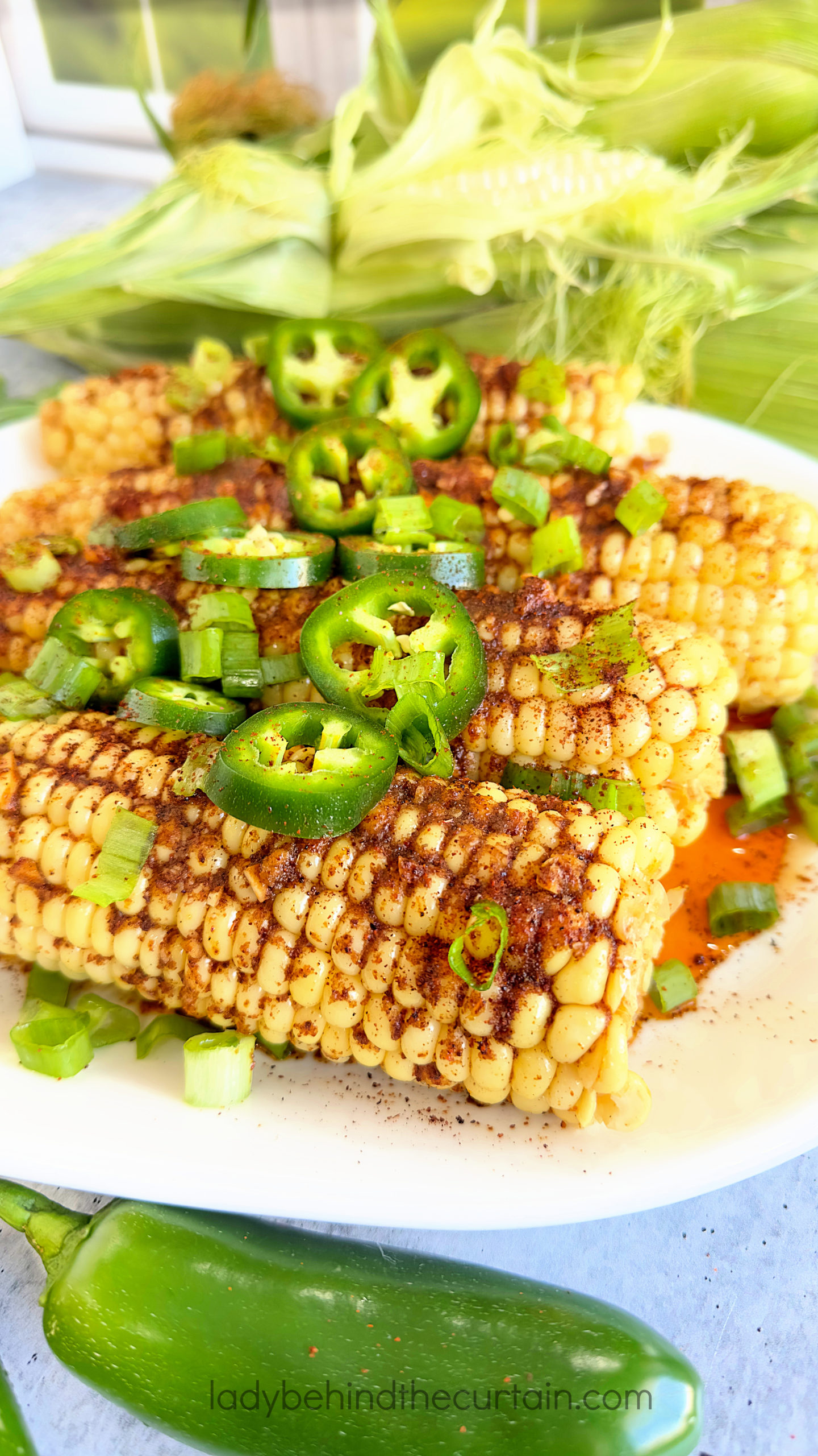 Chili Powder Butter Bath Corn on the Cob