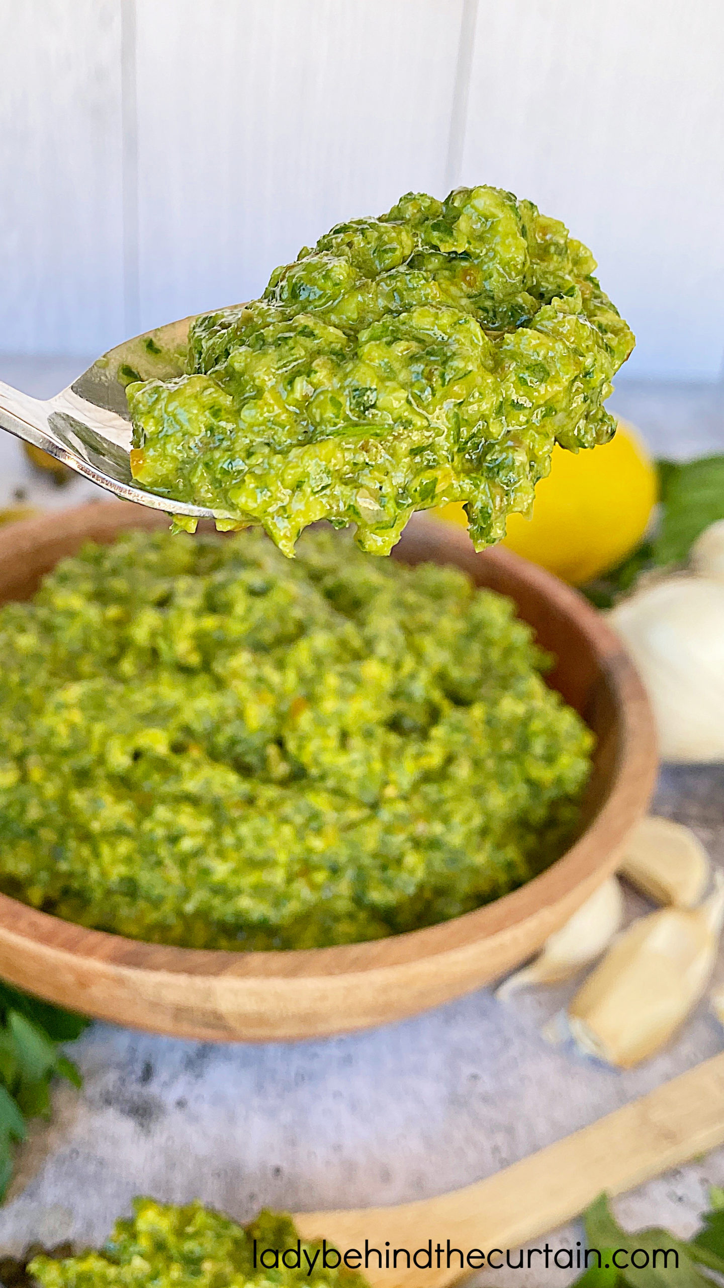 Basil and Green Olive Pesto Sauce