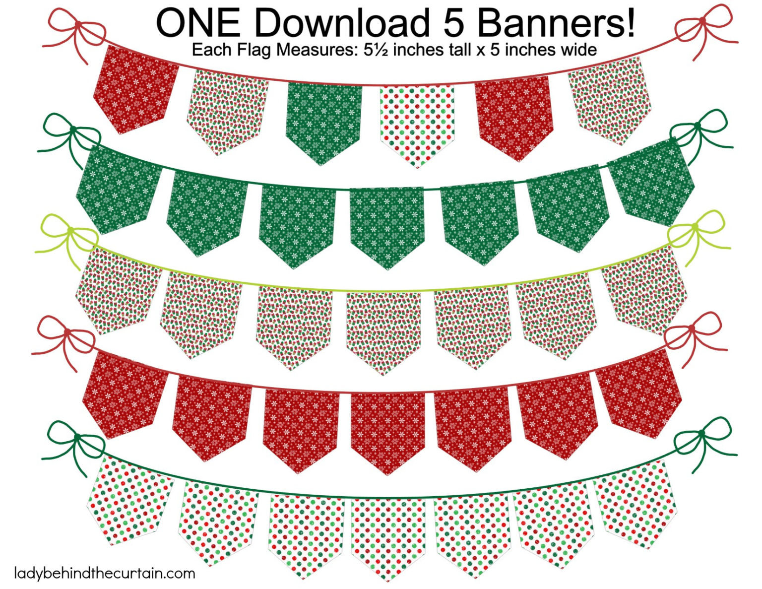 Holiday Party Banners FREE Printable Collection