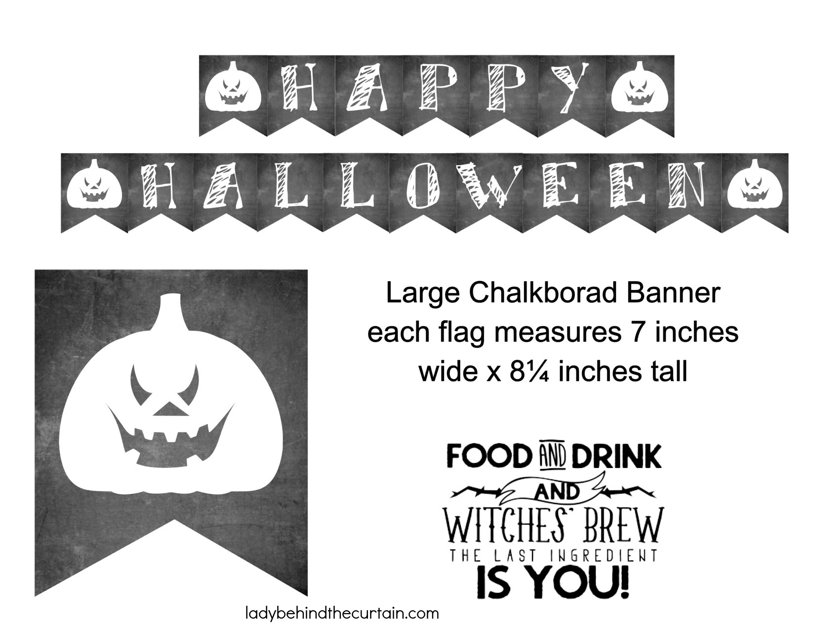 Traditional Black and Orange Halloween Party FREE Printable Collection