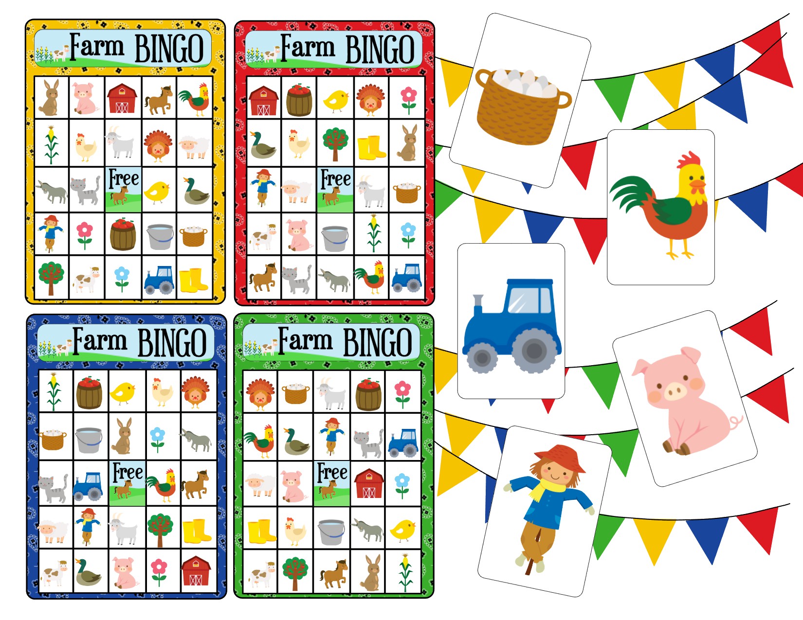 Kids Farm Themed Birthday Party FREE Printable Collection