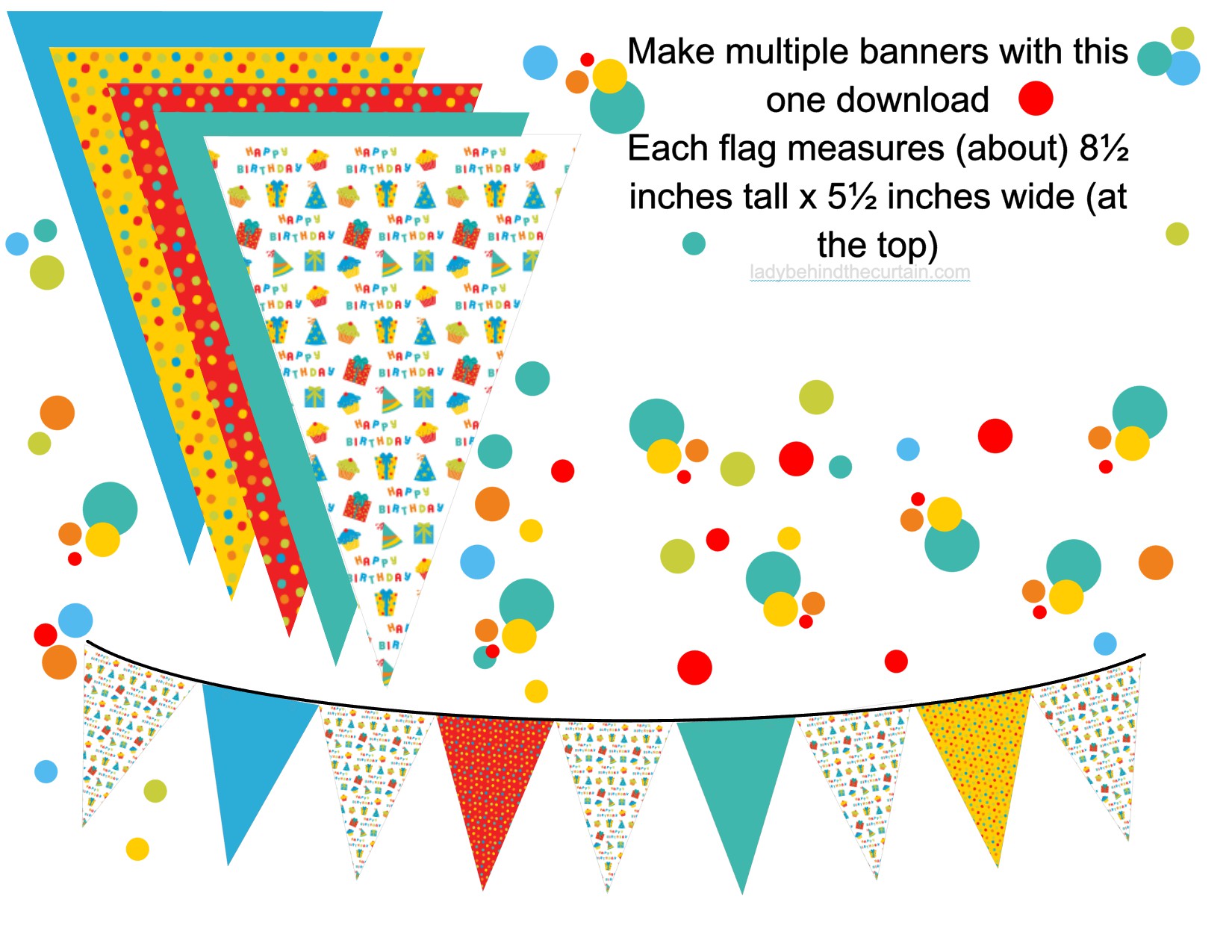 Bold Colors Kids Birthday Party FREE Printable Collection