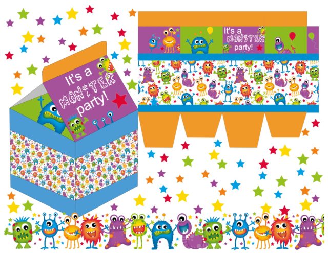 Cartoon Monster Party FREE Printable Collection