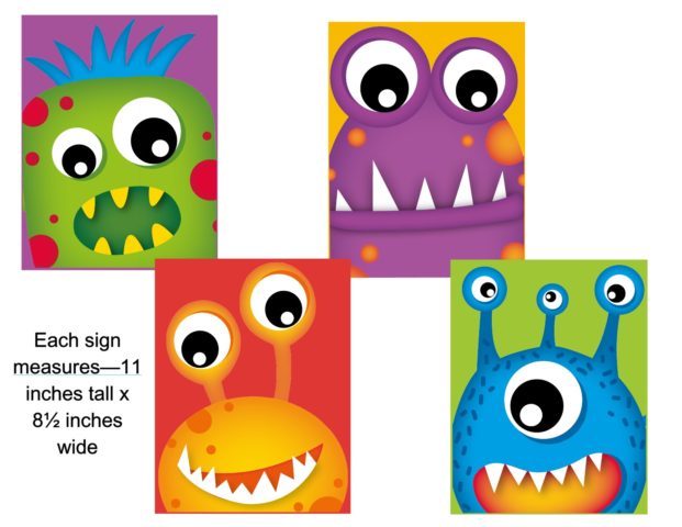 Cartoon Monster Party FREE Printable Collection