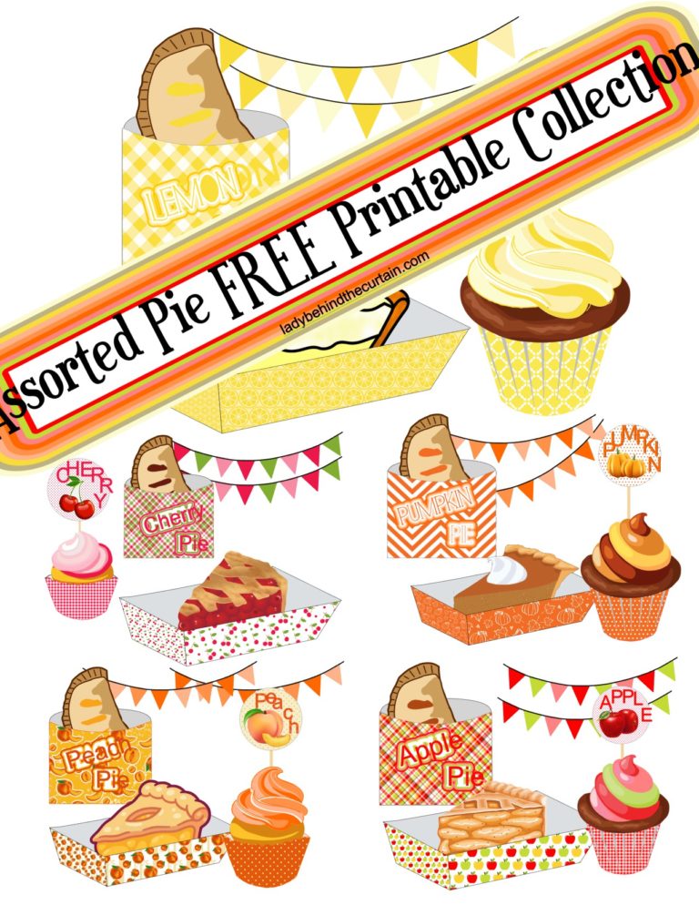 Assorted Pie FREE Printable Collection
