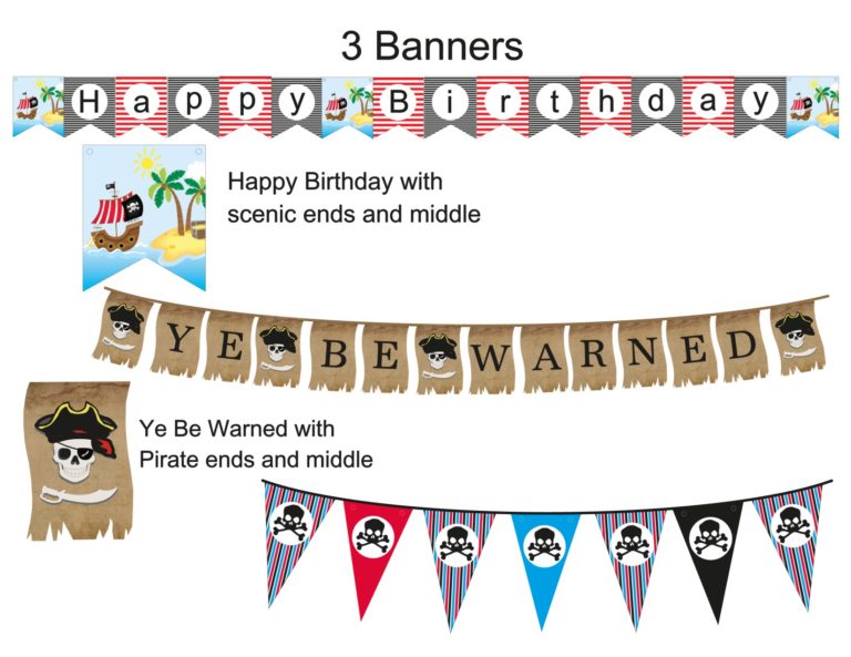 Kids Pirate Birthday Party FREE Printable Collection
