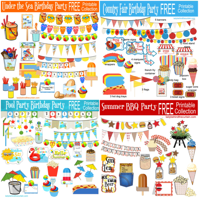 FREE Party Printable Collections - Lady Behind the Curtain