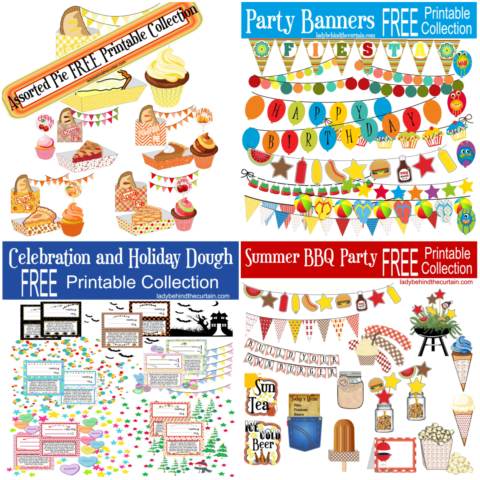 FREE Party Printable Collections - Lady Behind the Curtain
