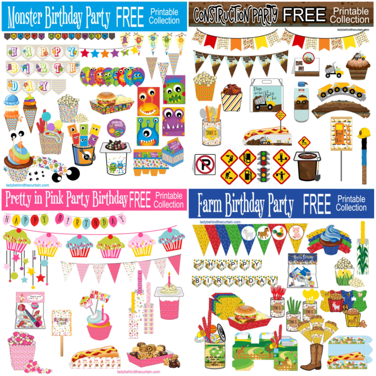 FREE Party Printable Collections - Lady Behind the Curtain