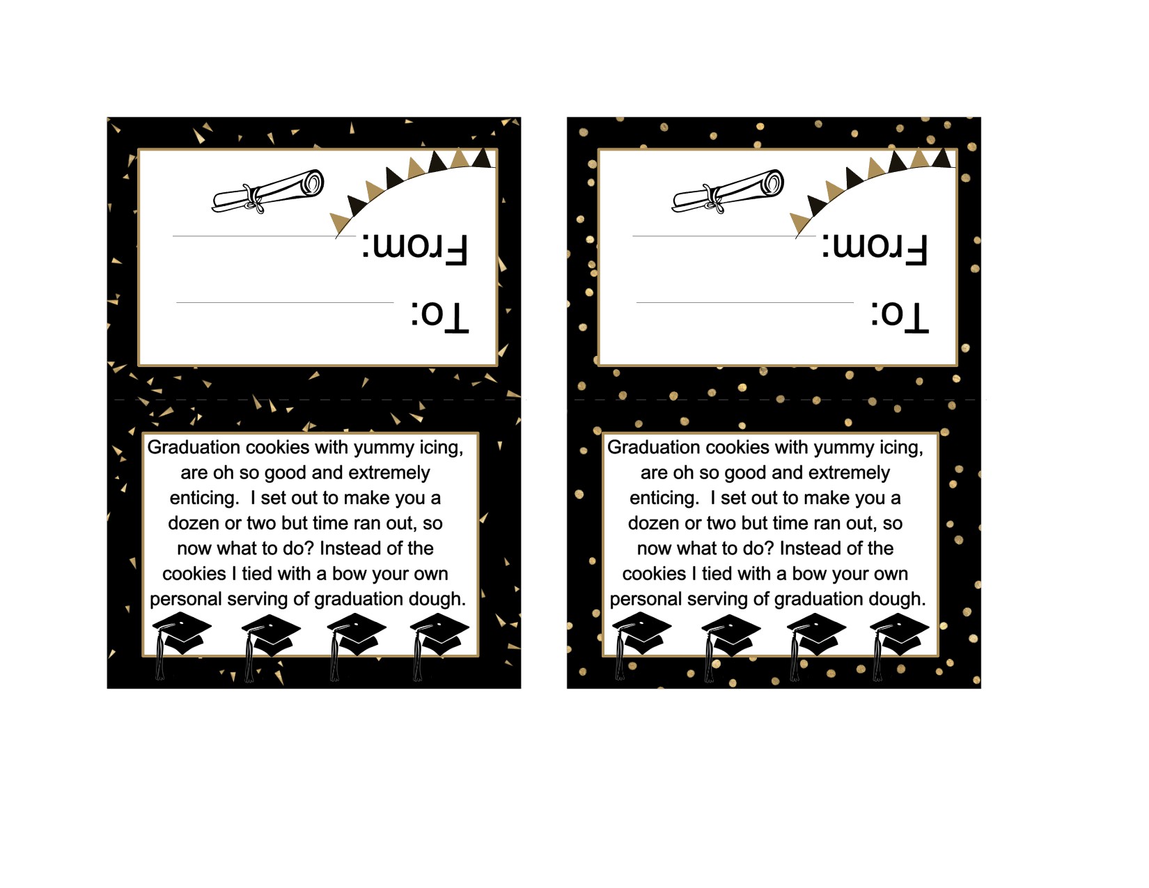 Holiday and Celebration Dough Topper FREE Printable Collection