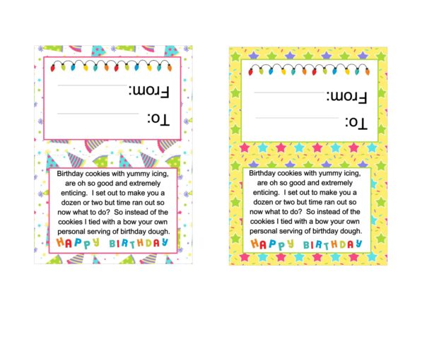 Holiday and Celebration Dough Topper FREE Printable Collection