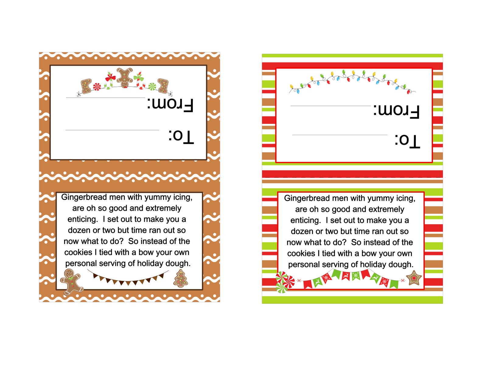 Holiday and Celebration Dough Topper FREE Printable Collection
