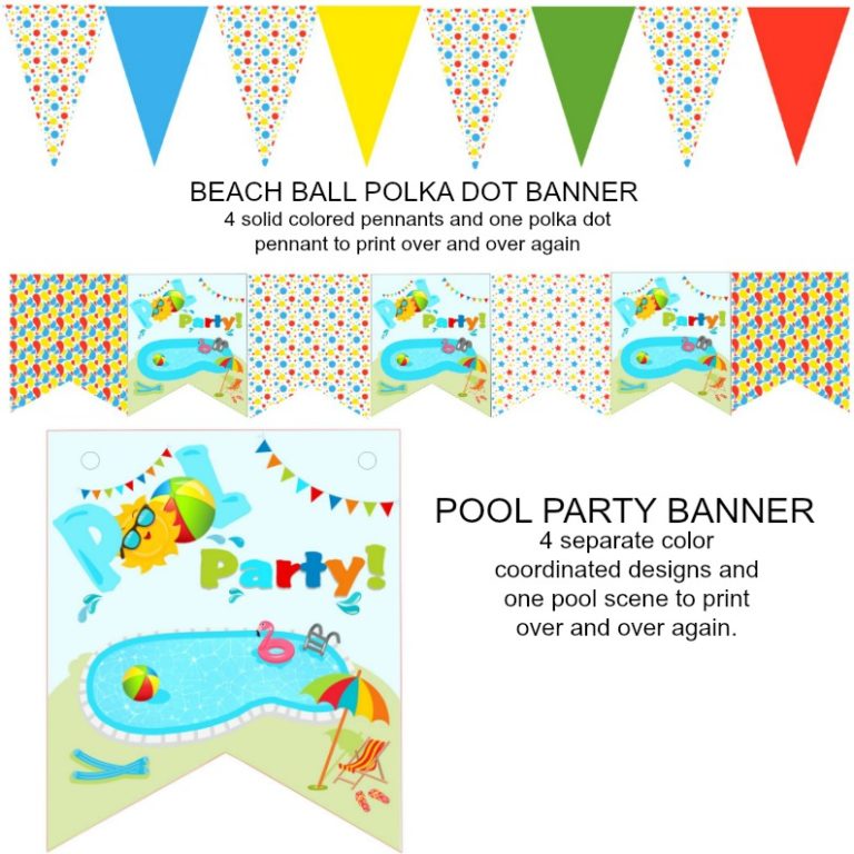 Splish Splash Pool Party FREE Printable Collection