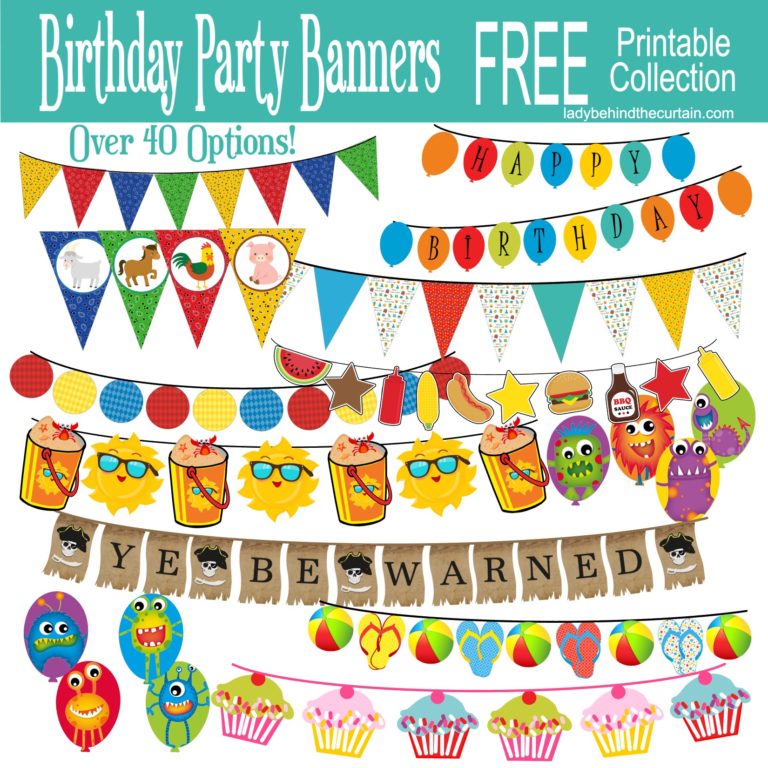 FREE Party Printable Collections - Lady Behind the Curtain