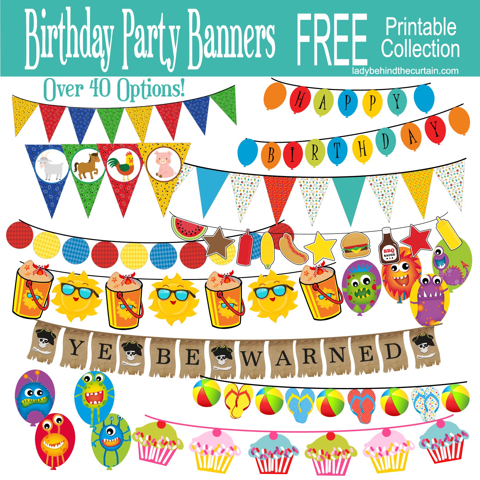 FREE Party Printable Collections - Lady Behind the Curtain
