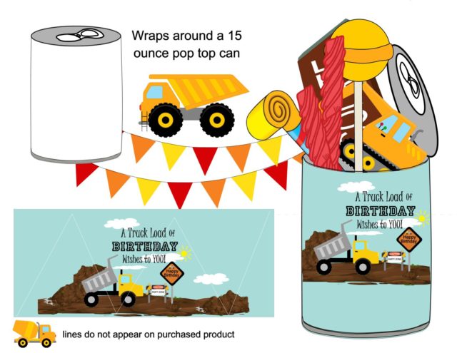 Birthday Party in a Can Wrapper FREE Printable Collection
