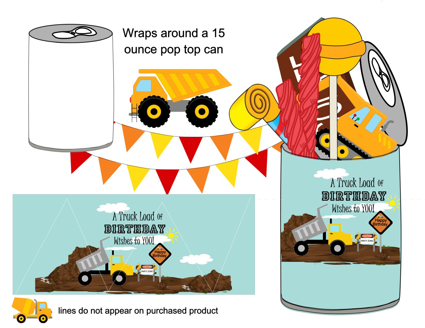 Birthday Party in a Can Wrapper FREE Printable Collection