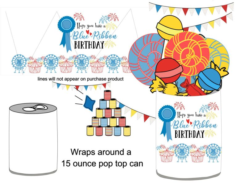 Birthday Party in a Can Wrapper FREE Printable Collection