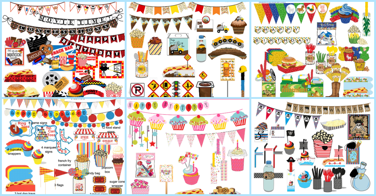 FREE Party Printable Collections - Lady Behind the Curtain