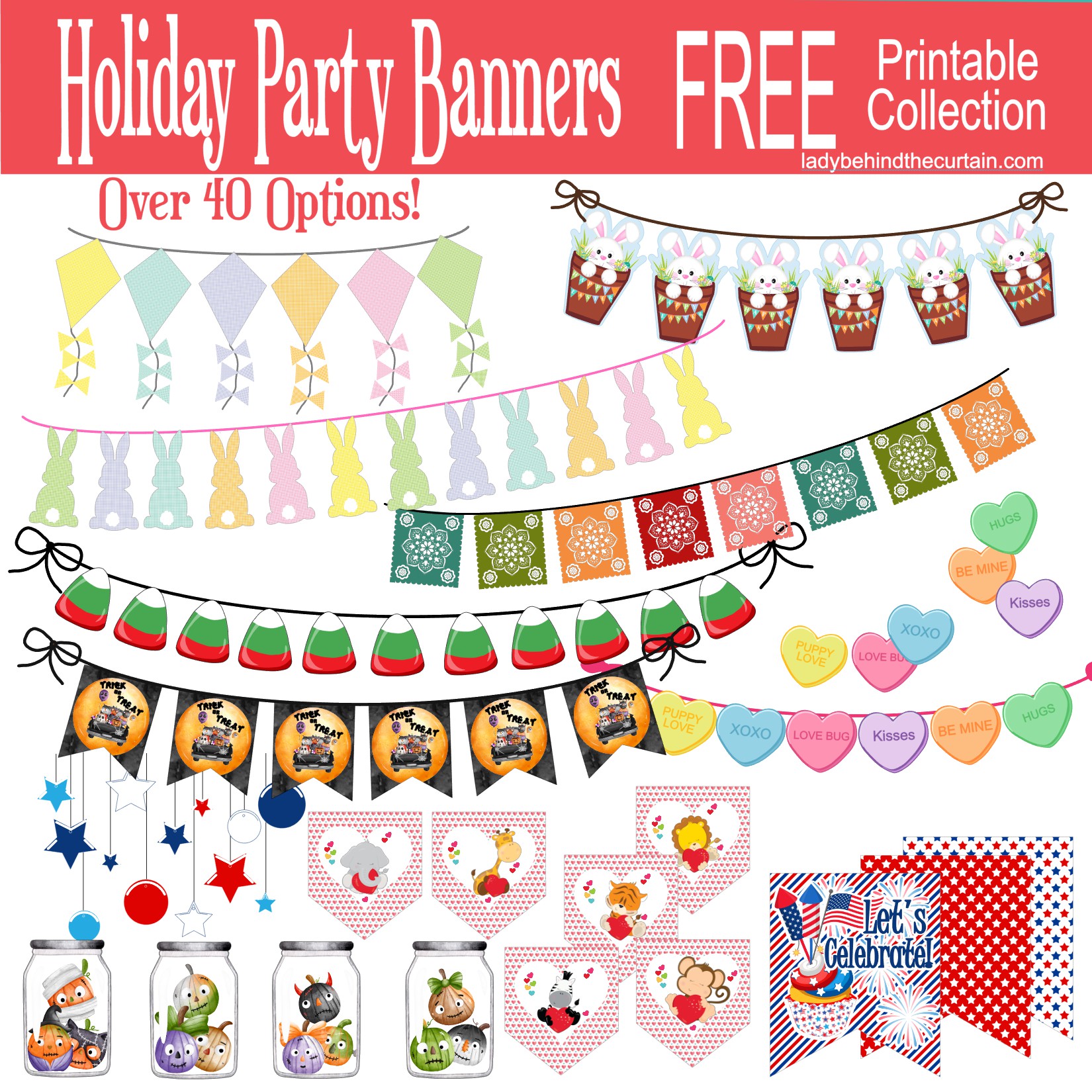 FREE Party Printable Collections - Lady Behind the Curtain