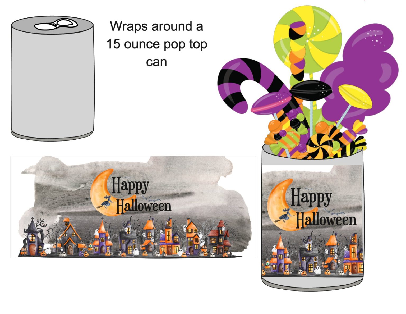 Holiday Party in a Can Wrapper FREE Printable Collection