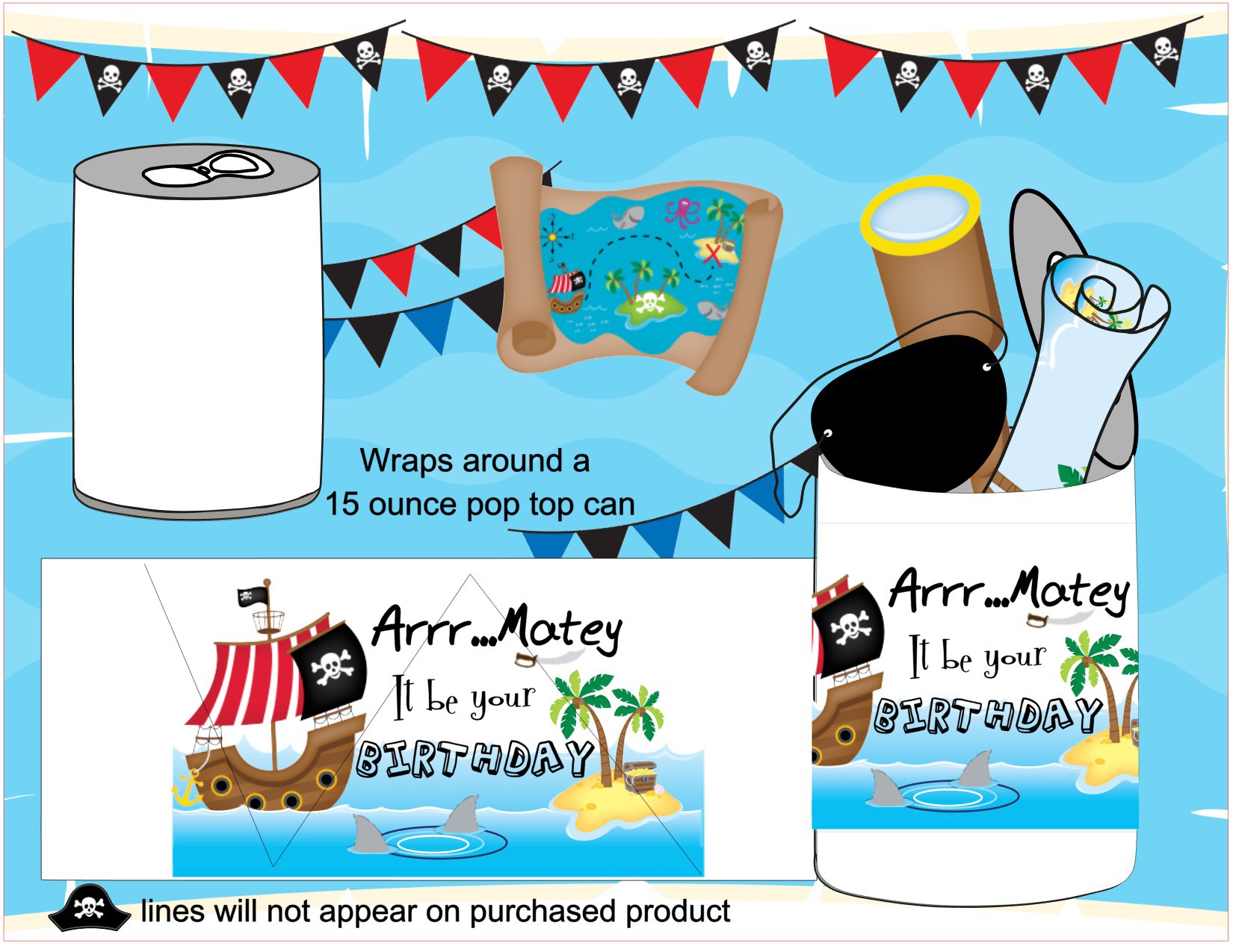 Birthday Party in a Can Wrapper FREE Printable Collection