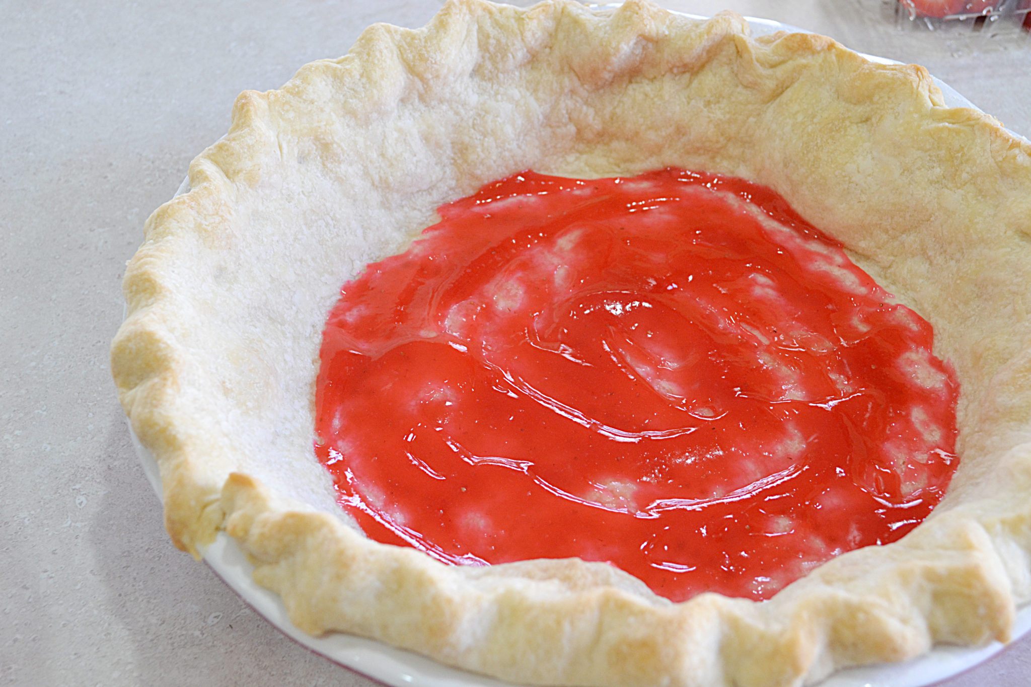 Homemade Fresh Strawberry Glaze Pie