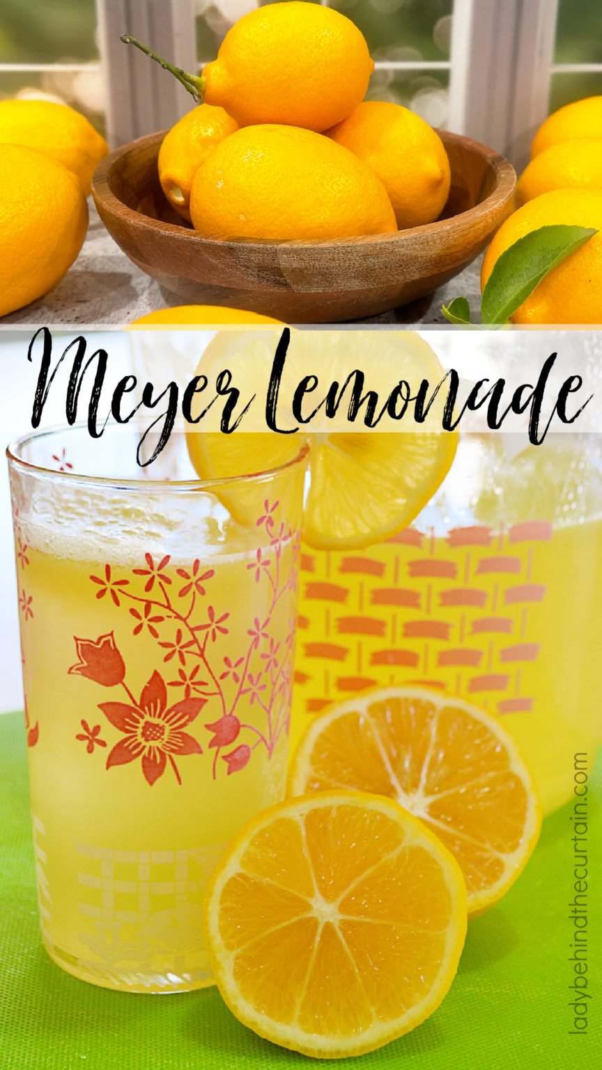 Myer Lemon Lemonade, homemade lemonade, easy summer recipe