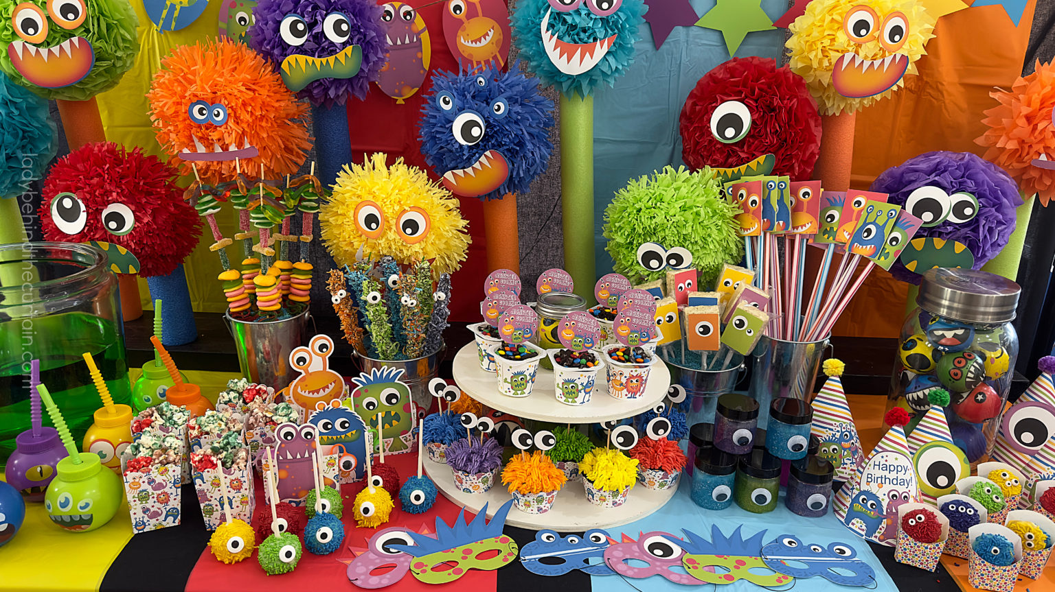 Kid's Monster Theme Birthday Party + Video