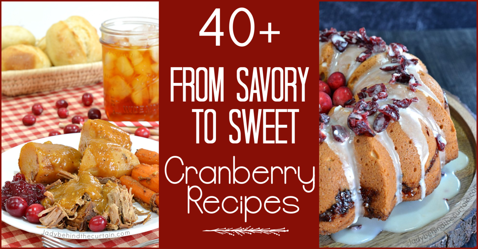 Over 40 From Savory to Sweet Cranberry Recipes
