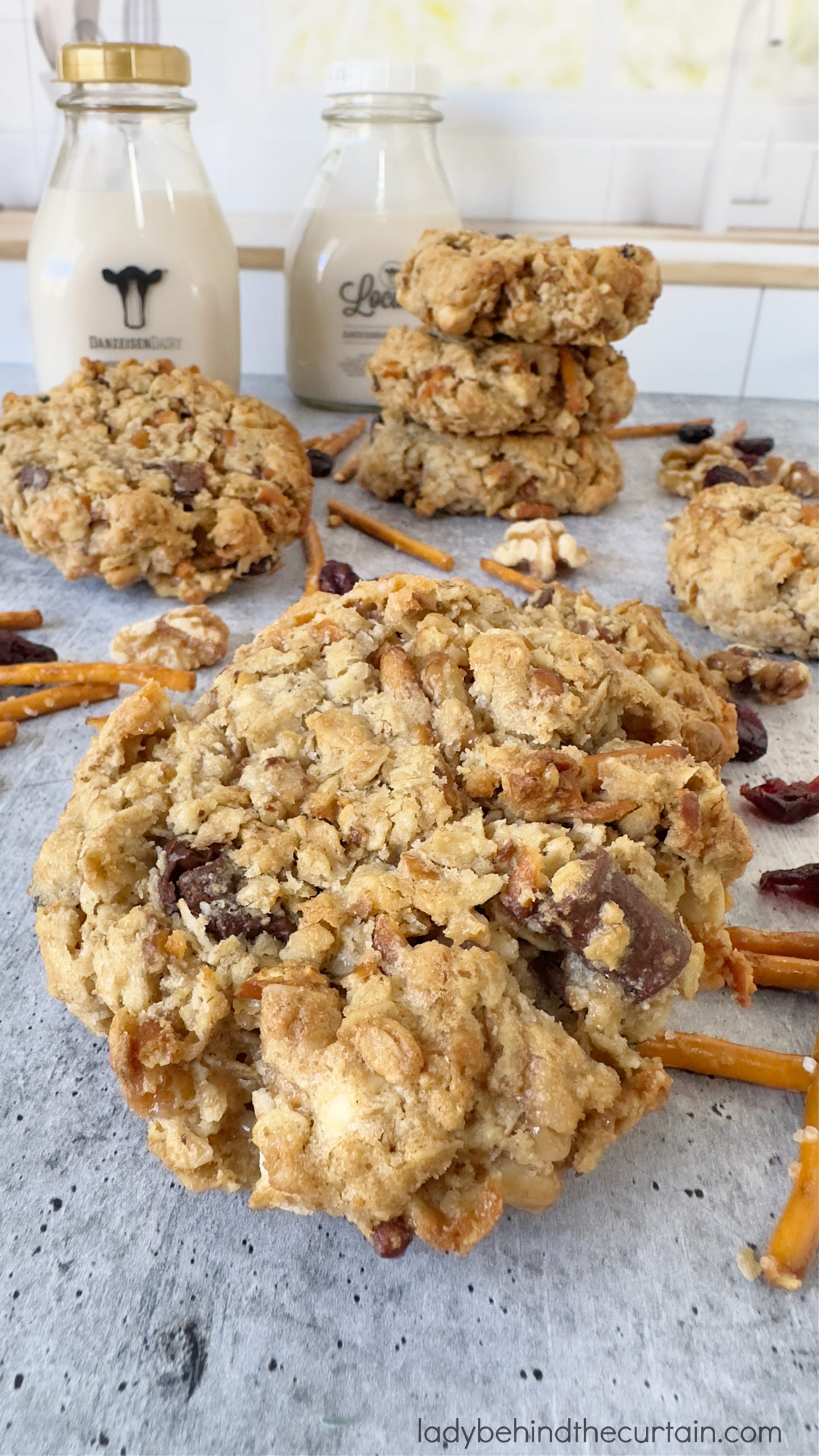 Large, Thick, Chewy, Bakery Size Oatmeal Trash Cookies