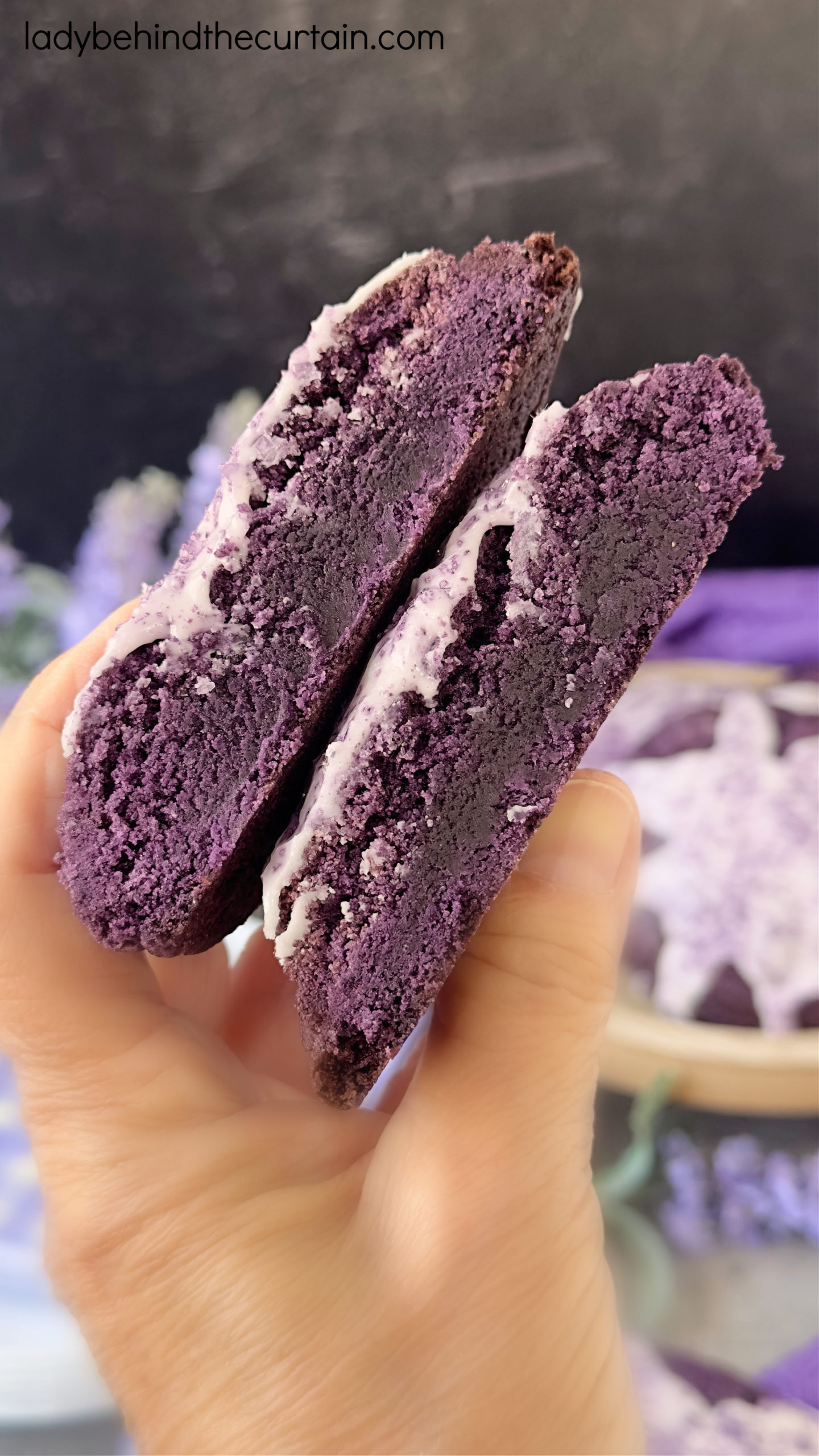 Large, Thick, Chewy Bakery Size Ube Cookies