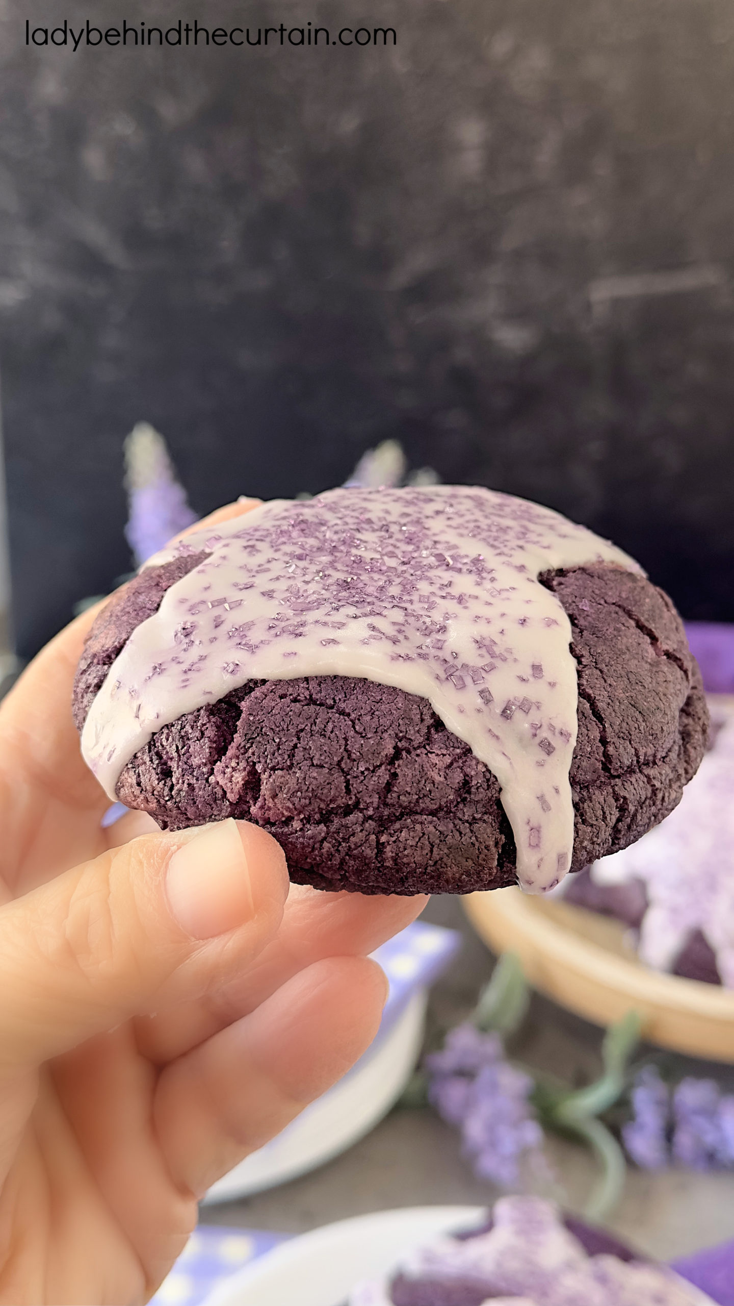 Large, Thick, Chewy Bakery Size Ube Cookies