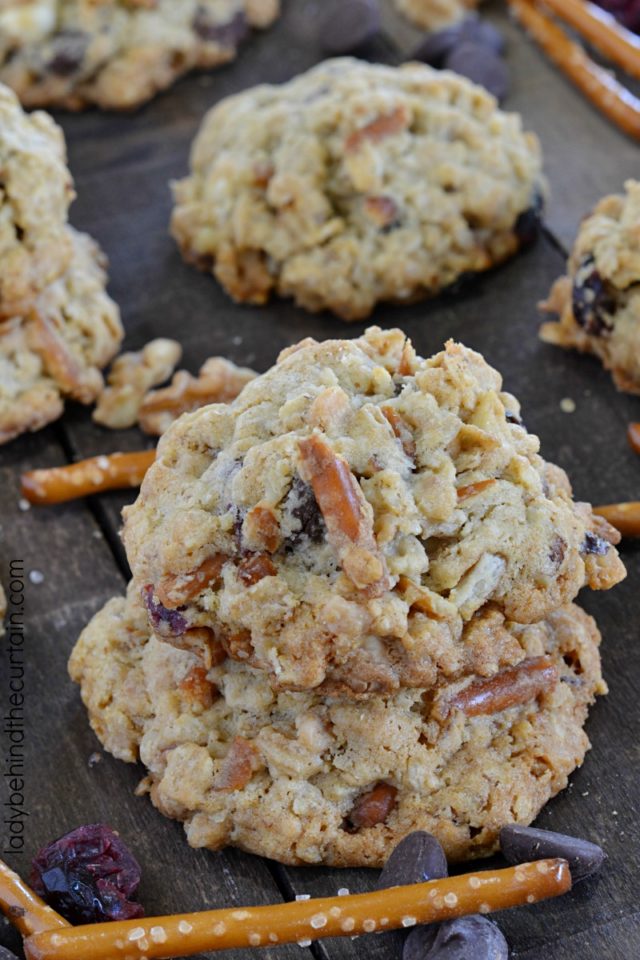 Large, Thick, Chewy, Bakery Size Oatmeal Trash Cookies