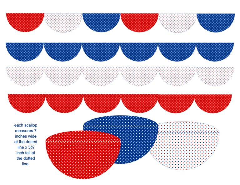 NINE: Red, White, and Blue Party FREE Printable Banner Collection
